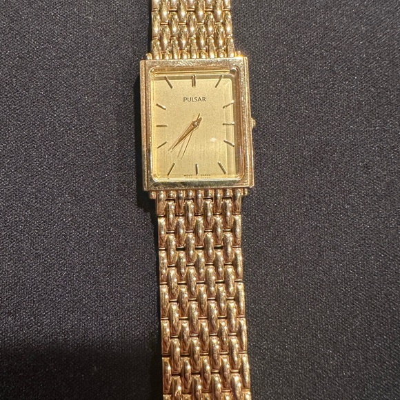 Pulsar | Jewelry | Pulsar Gold Square Face Watch | Poshmark